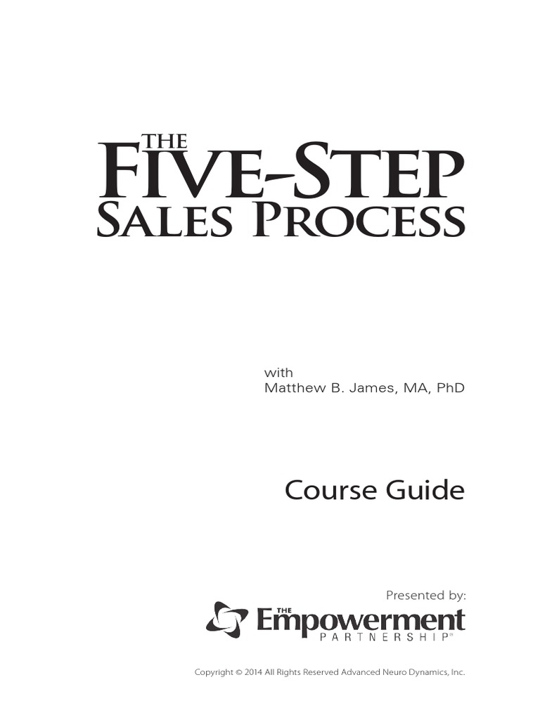 The Five Step Sales Course Guide | PDF | Sales | Time