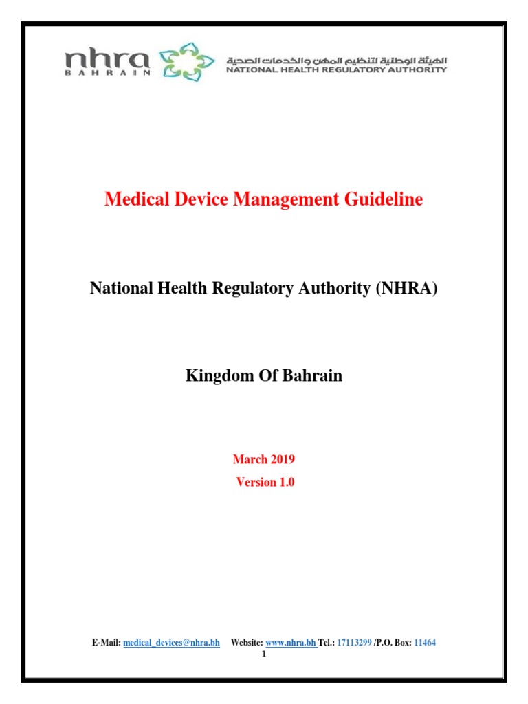 Medical Device Management Guidelines | PDF | Medical Device ...