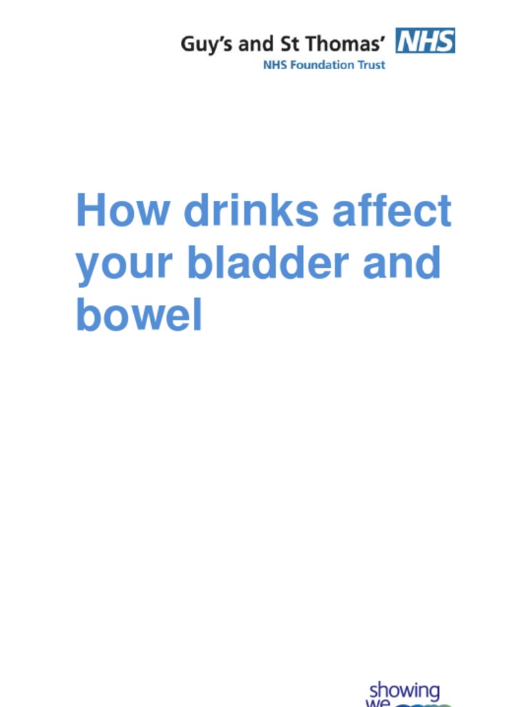 How Drinks Affect Your Bladder and Bowel | PDF | Urinary Tract ...