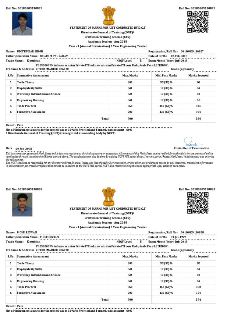 Marksheet PDF | PDF | Authentication | Educational Assessment