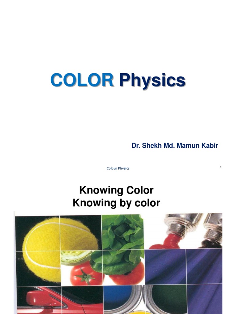 Color Physics-1st Class PDF | PDF | Color | Blue