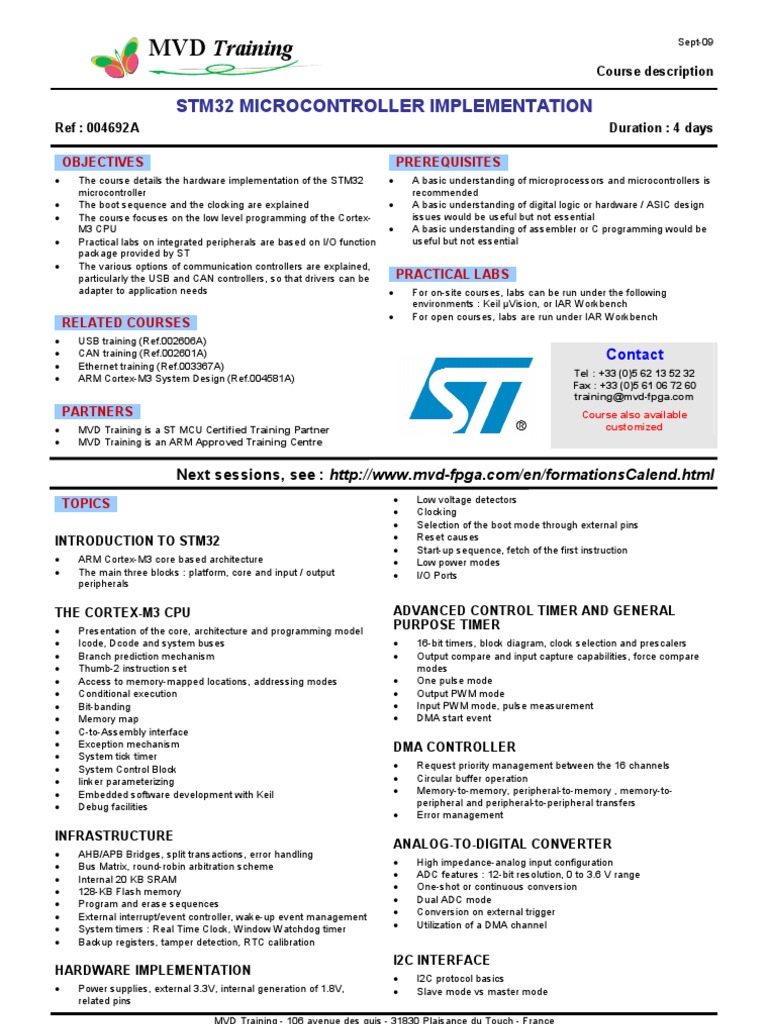 STM32 Training | PDF | Microcontroller | Input/Output