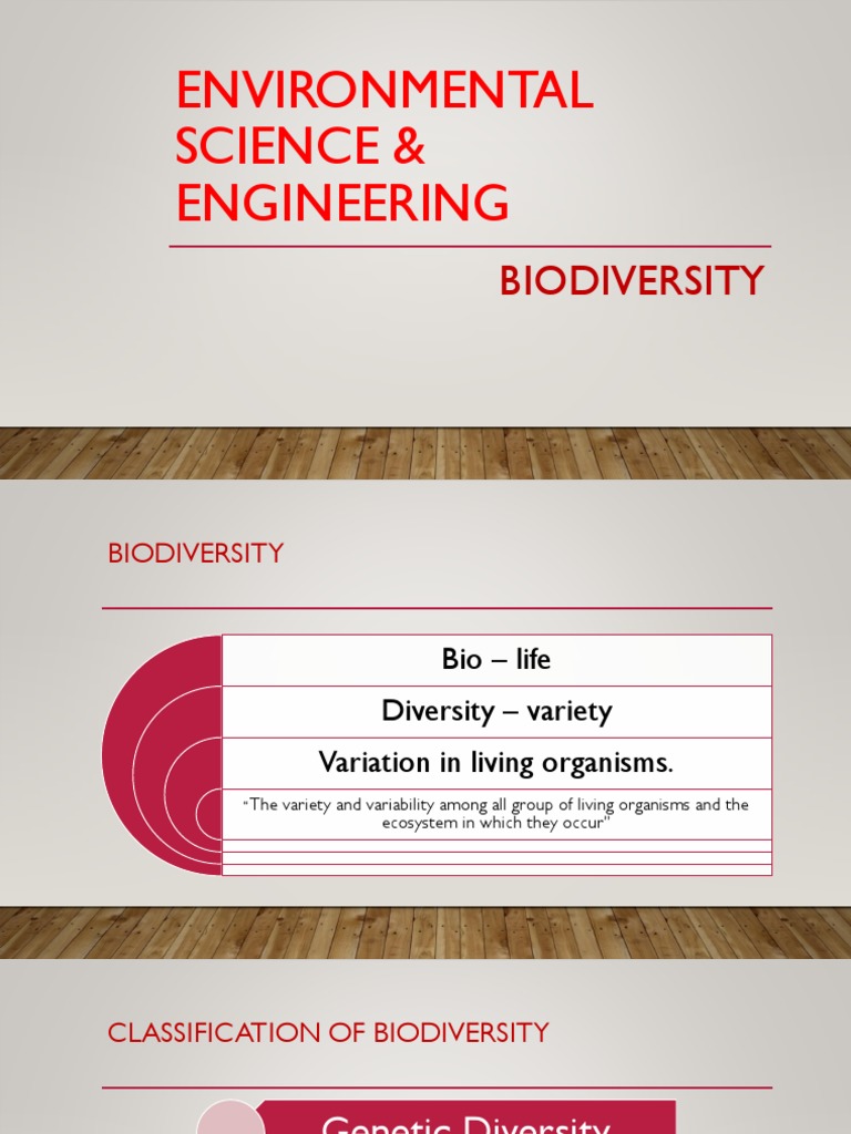 Environmental Science & Engineering | PDF | Biodiversity | Conservation ...