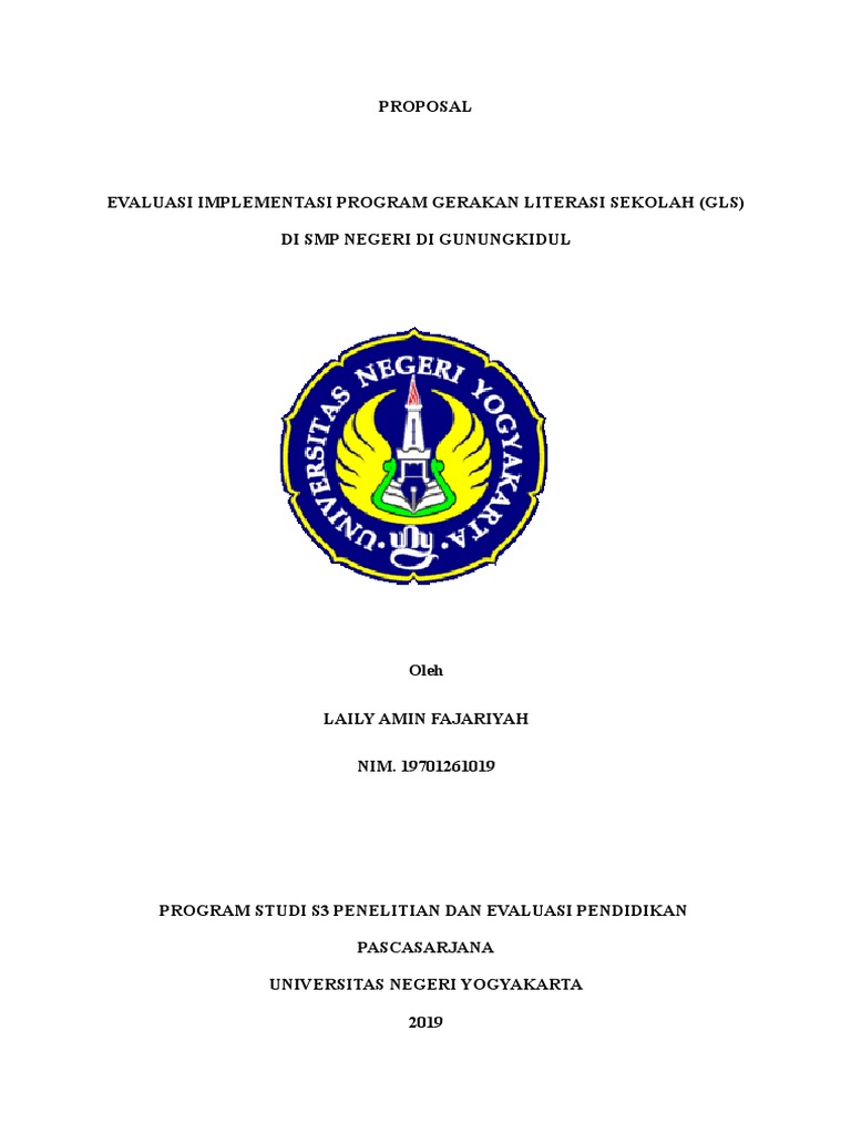 Proposal Evaluasi Program | PDF