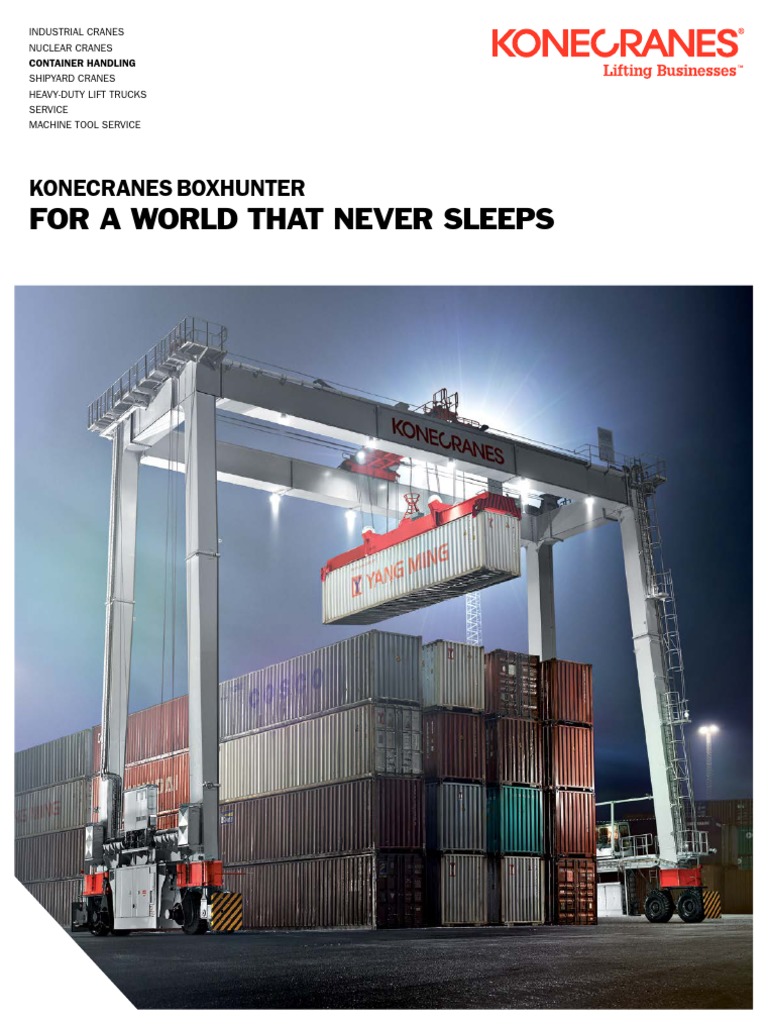 BoxHunter Konecranes | PDF | Crane (Machine) | Elevator