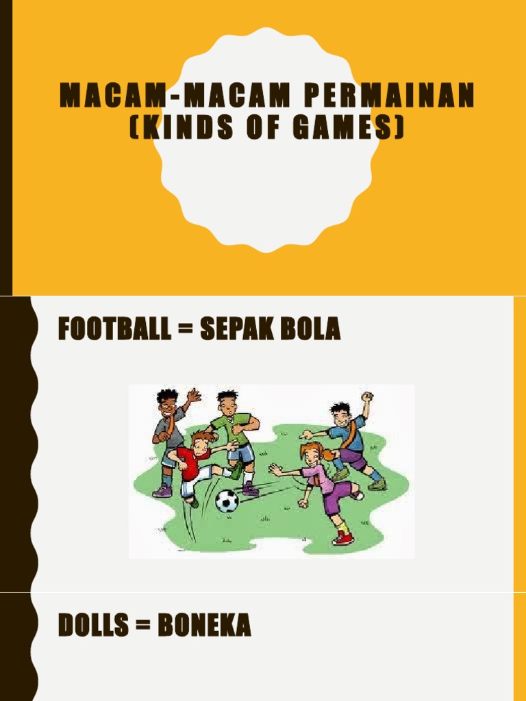 Macam-Macam Permainan (Kinds of Games) Kls 3 Sem 2 | PDF | Olahraga ...