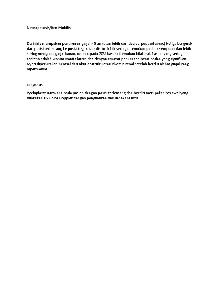 Neprophtosis (Ren Mobilis | PDF | Sains & Matematika