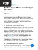 The 4 Types of Economic Systems Explained | PDF | Market Economy ...