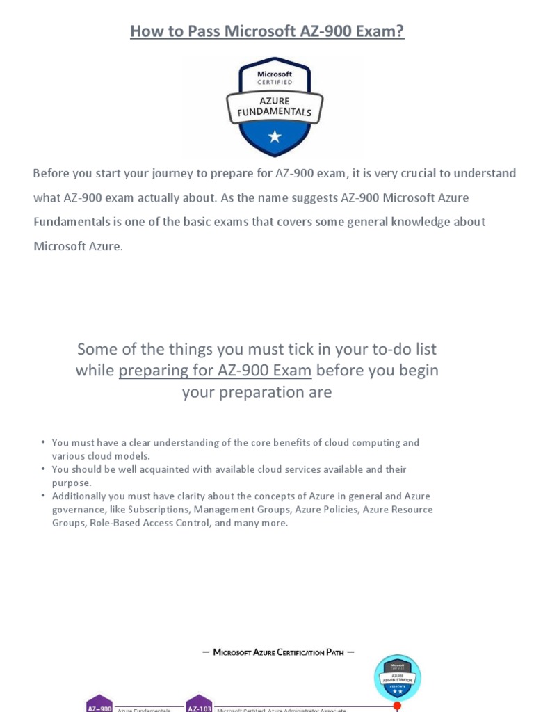 AZ-900 Exam - All You Need To Know | PDF | Microsoft Azure | Cloud ...