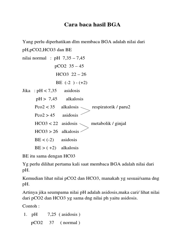 Cara Baca Hasil Bga Pdf