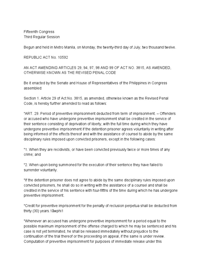 Gcta Old & New | PDF | Prison | Remand (Detention)