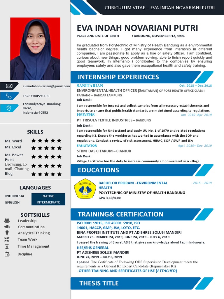 CV Done Utk Fasilitator | PDF | Business