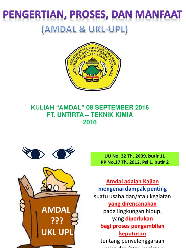 Pengertian, Proses Dan Manfaat AMDAL-UKL-UPL | PDF