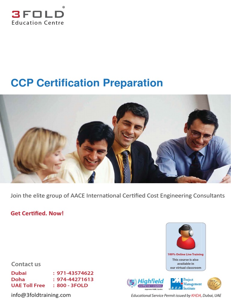 CCP Exam Preparation 3FOLD V1 | PDF | Project Management | Risk Management