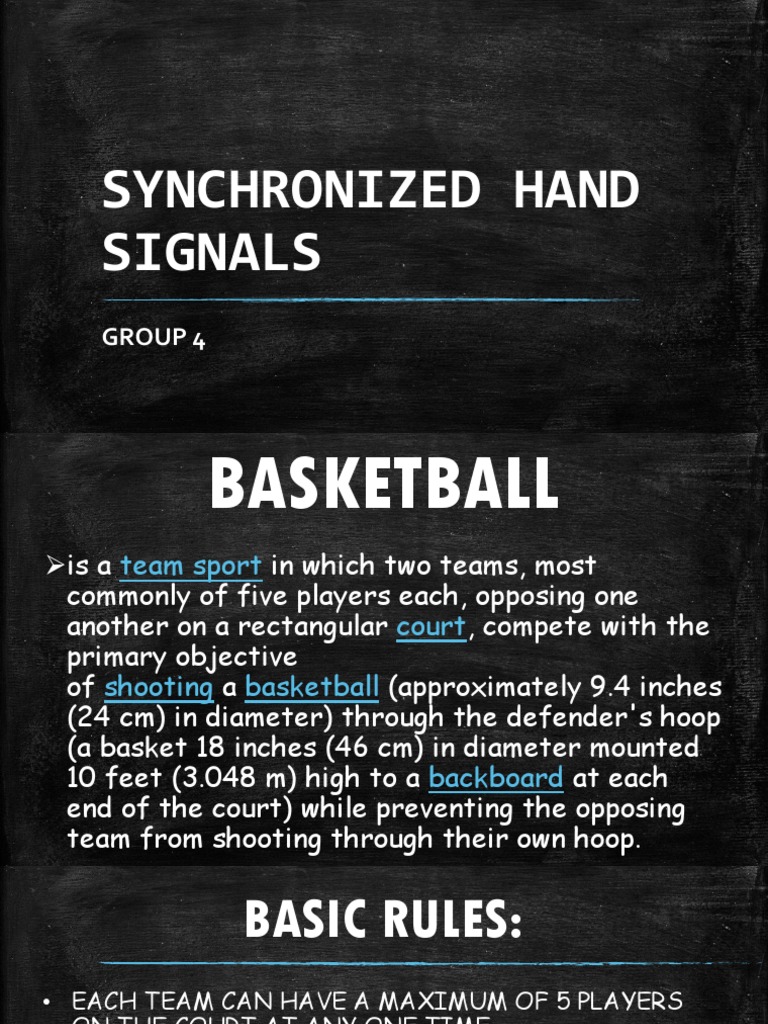 Synchronized Hand Signals | PDF