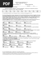 Examen de Español 3 Bloque 1 | PDF | Publicidad