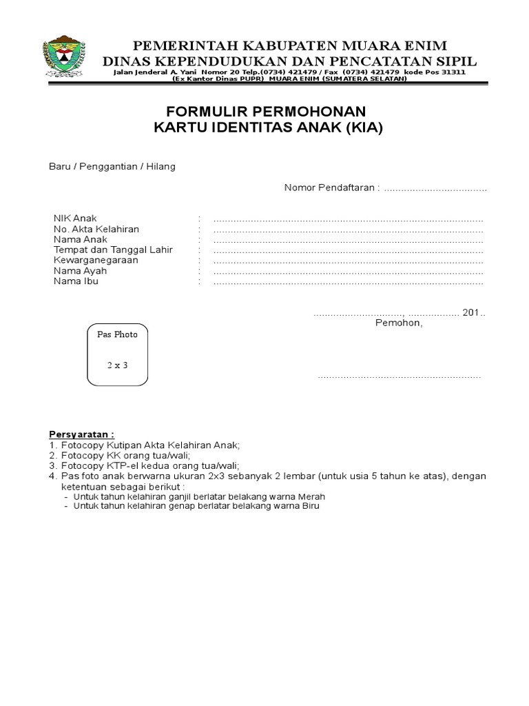 Formulir Kia | PDF