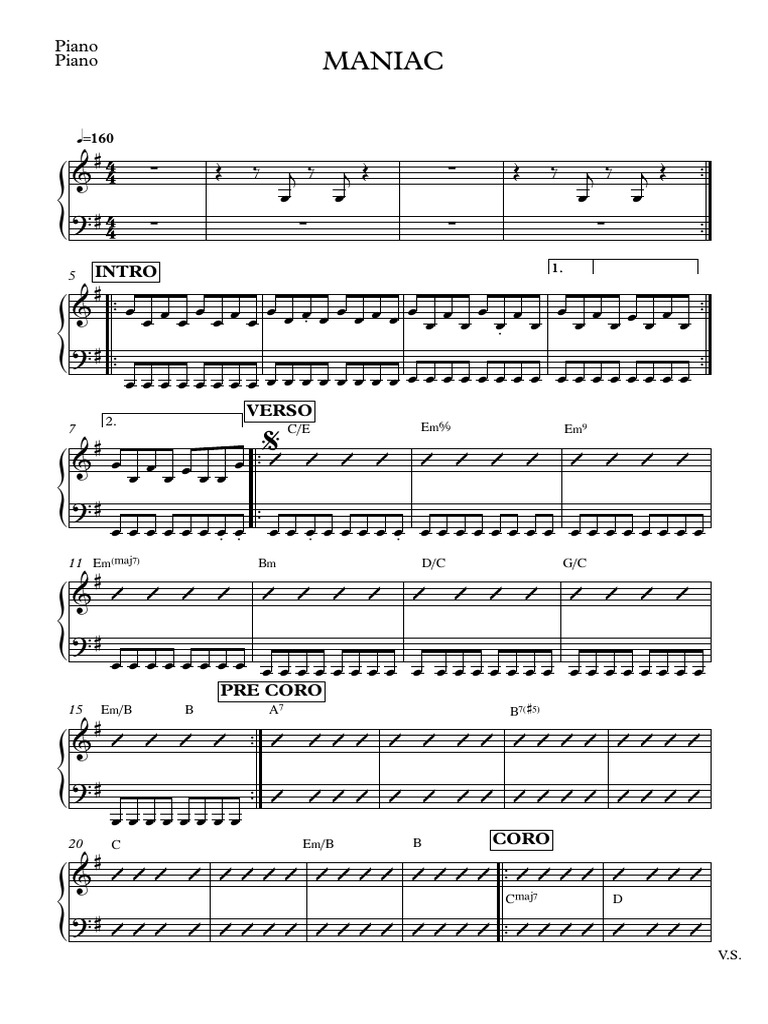 12 Maniac Lead Sheet | PDF
