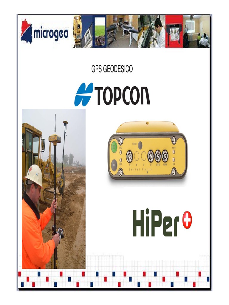 Configuración de GPS Topcon Hiper Plus | PDF | USB | Archivo de computadora