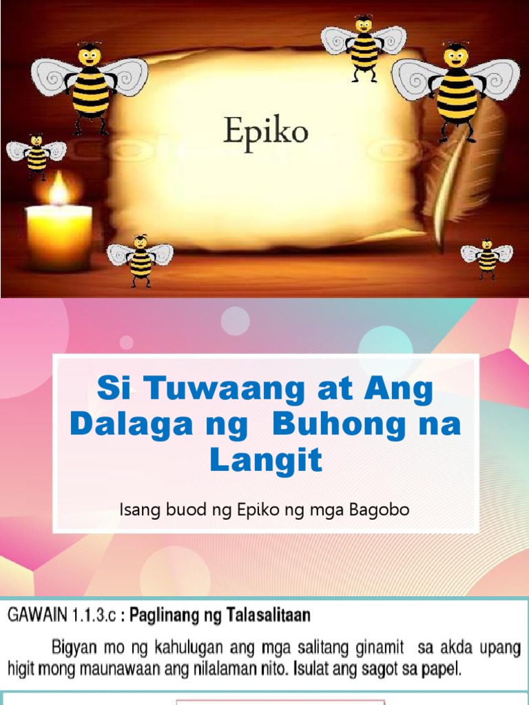 Si Tuwaang at Ang Dalaga NG Buhong Na Langit (Epikong Bagobo) | PDF