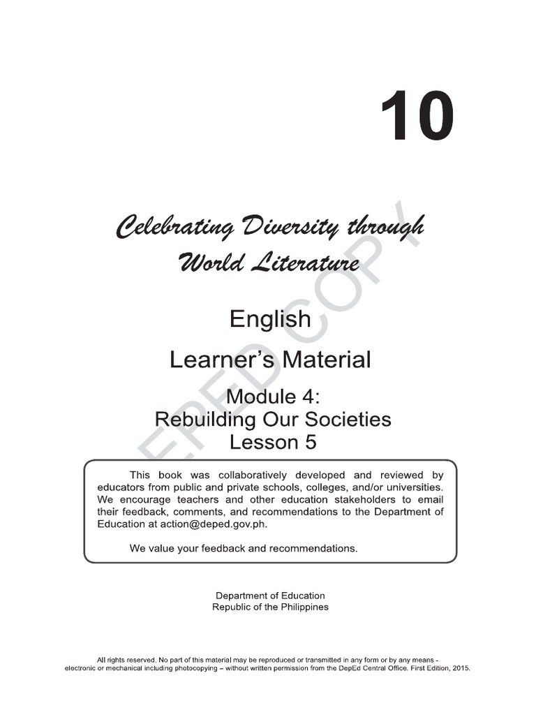 Celebrating Diversity Through World Literature | PDF