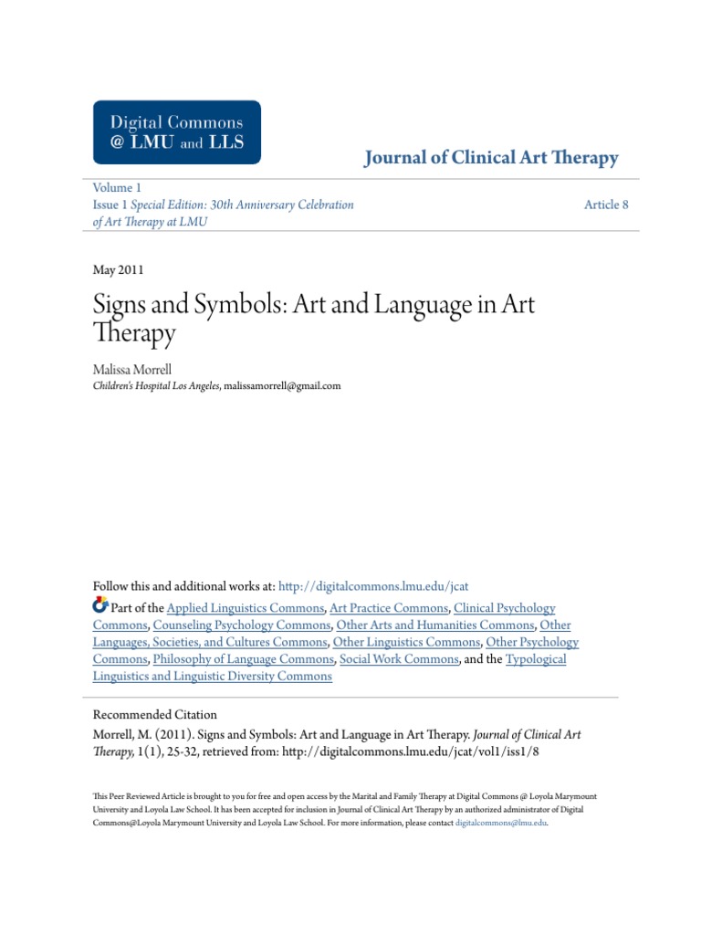 Art and Language in Art Therapy | PDF | Art Therapy | Psychotherapy