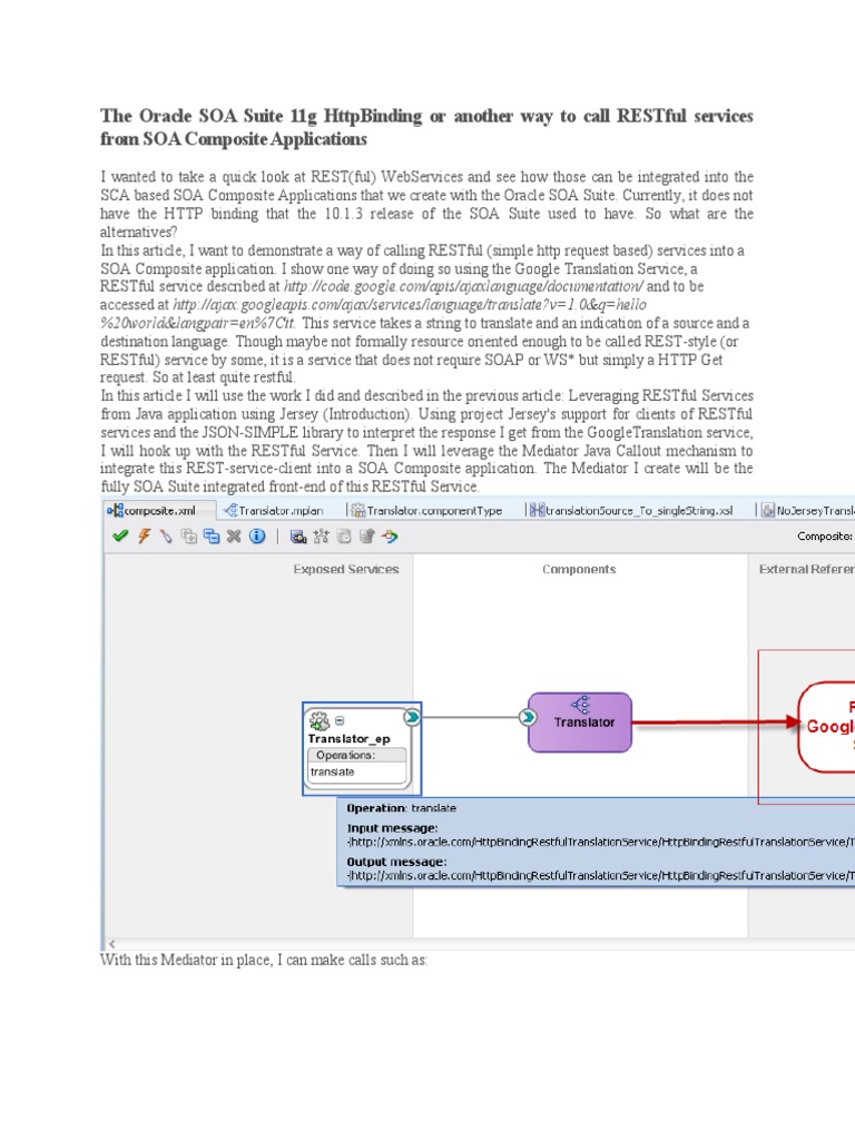 The Oracle SOA Suite 11g HTTP Binding or Another Way To Call RESTful Services From SOA Composite ...