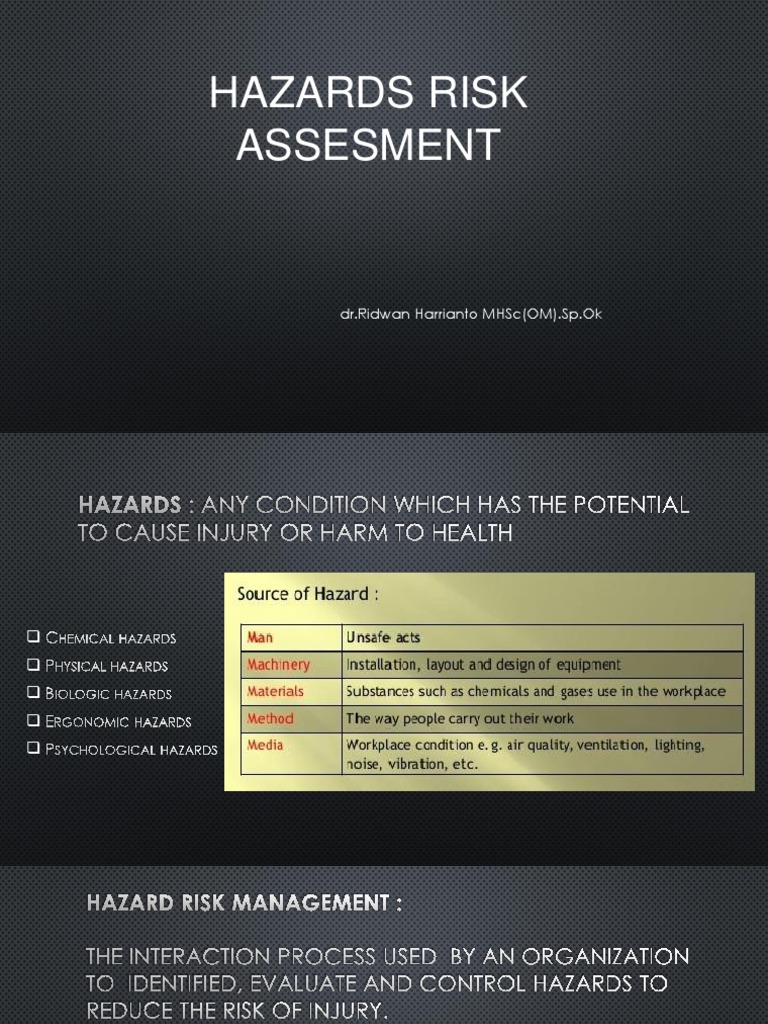 Hazards Risk Management | PDF | Risk Management | Hazards