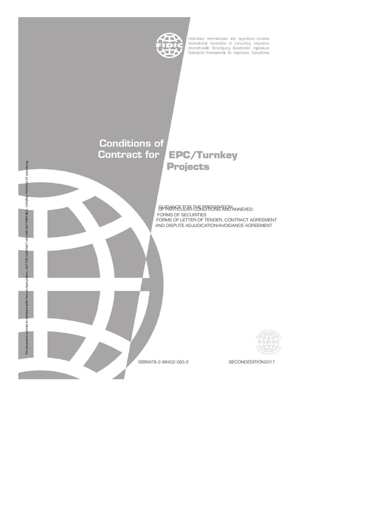 FIDIC Silver Book (Conditions of Contract For EPC - Turnkey Projects ...