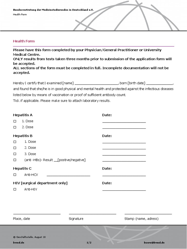 Form Vaksin BVMD | PDF | Vaccination | Immunology