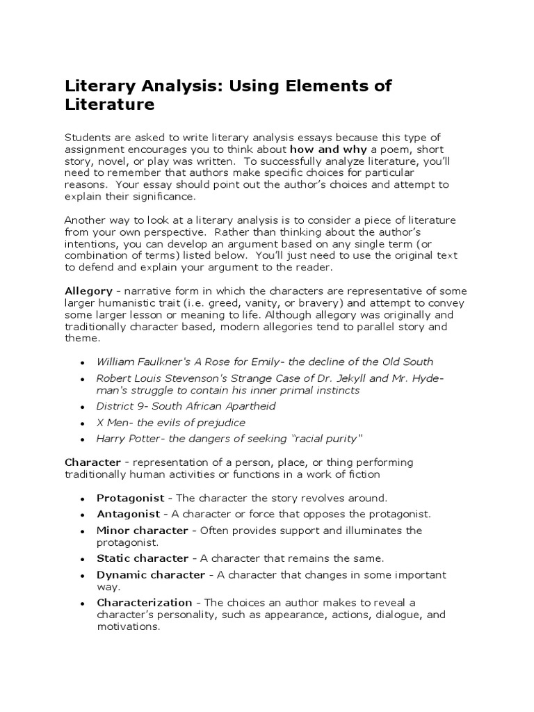 Literary Analysis | PDF | Narration | Poetry