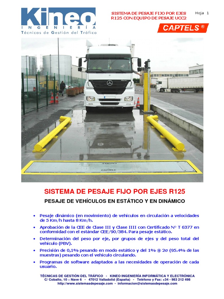 Sistema de Pesaje Dinámico por Ejes | PDF | Balanza | Eje