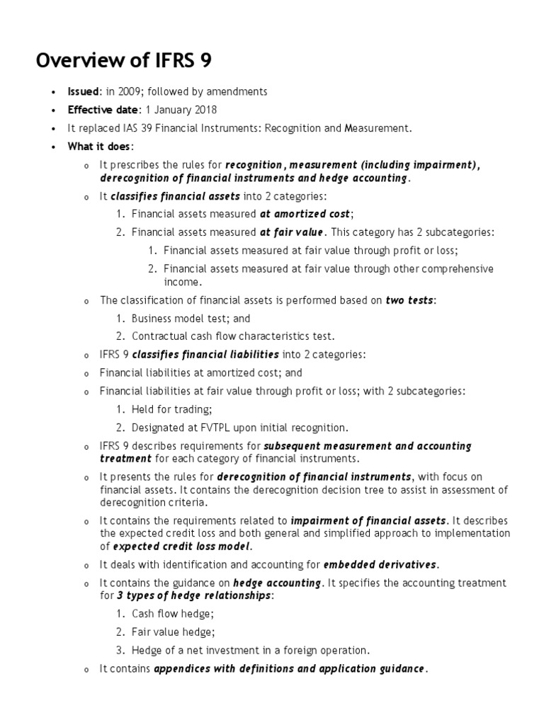 Ifrs 9 | PDF