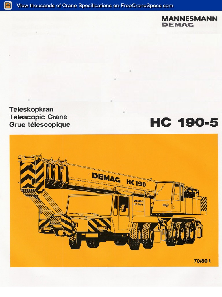 Demag HC 190 5 PDF | PDF