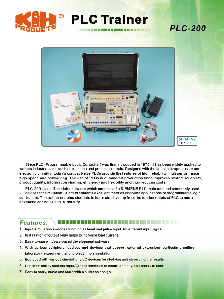 An Introduction to Programmable Logic Controllers: A Hands-On Training ...