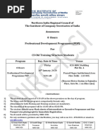 ICSI 15-Day Classroom EDP 2025 Details | PDF