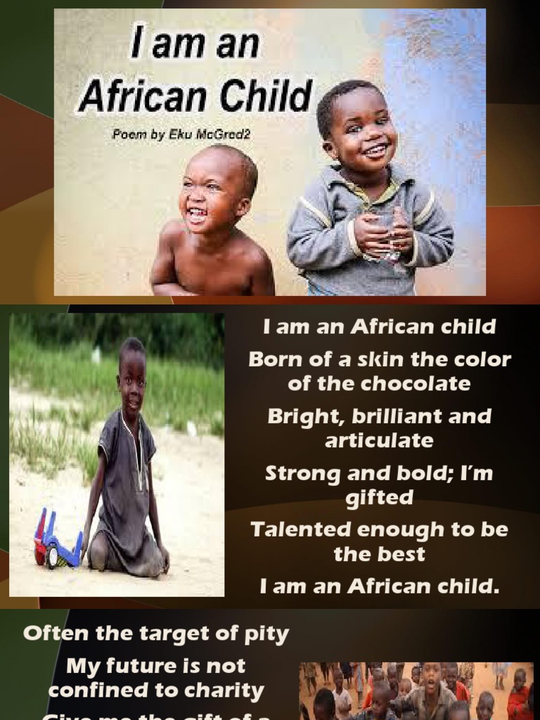 I Am an African Child Poem | PDF | Mahatma Gandhi
