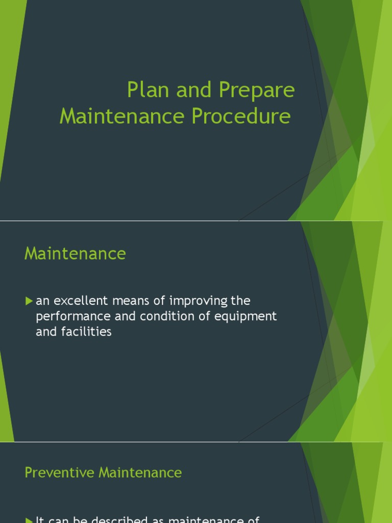 Plan And Prepare Maintenance Pdf Systems Engineering Areas Of