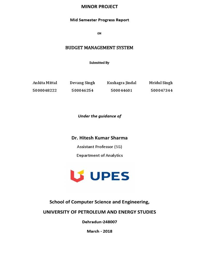 Budget Management System Report | PDF | Database Transaction | Android ...