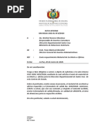Modelo de Nota Interior Administrativa | PDF