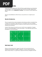 Badminton Training Program | PDF | Physical Exercise | Weight Training