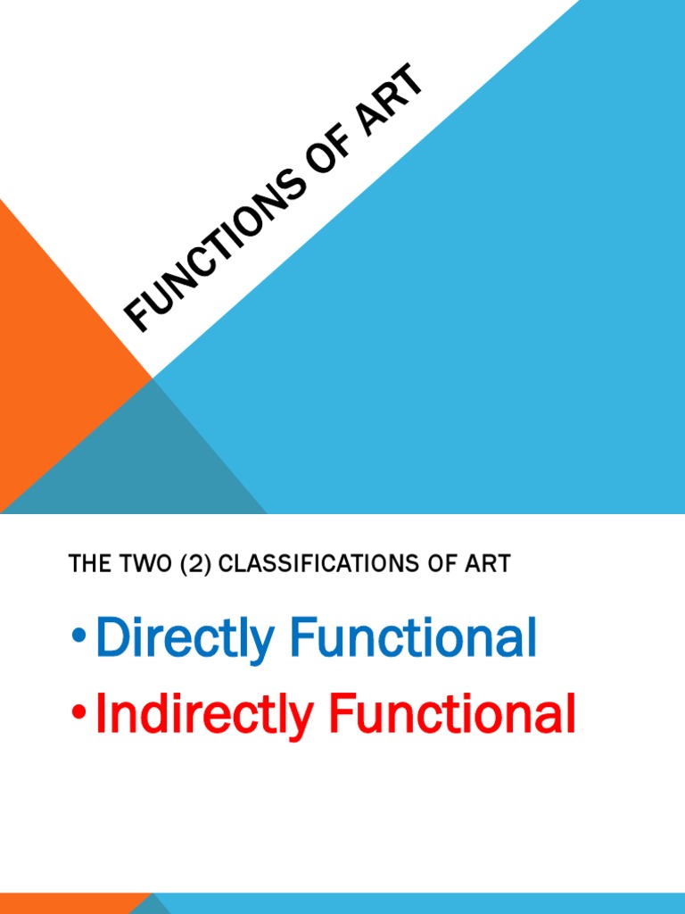 3 Functions of Art | PDF | Aesthetics | Traditions