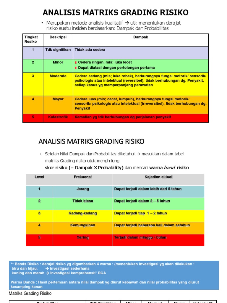 Analisis Matriks Grading Risiko | PDF