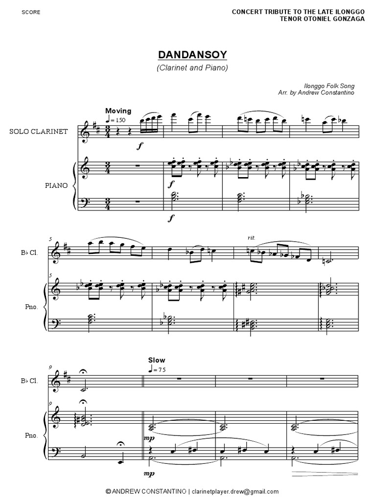 Dandansoy Score PDF | PDF