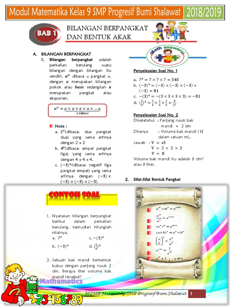 Layout Modul Matematika | PDF | Metode & Bahan Ajar