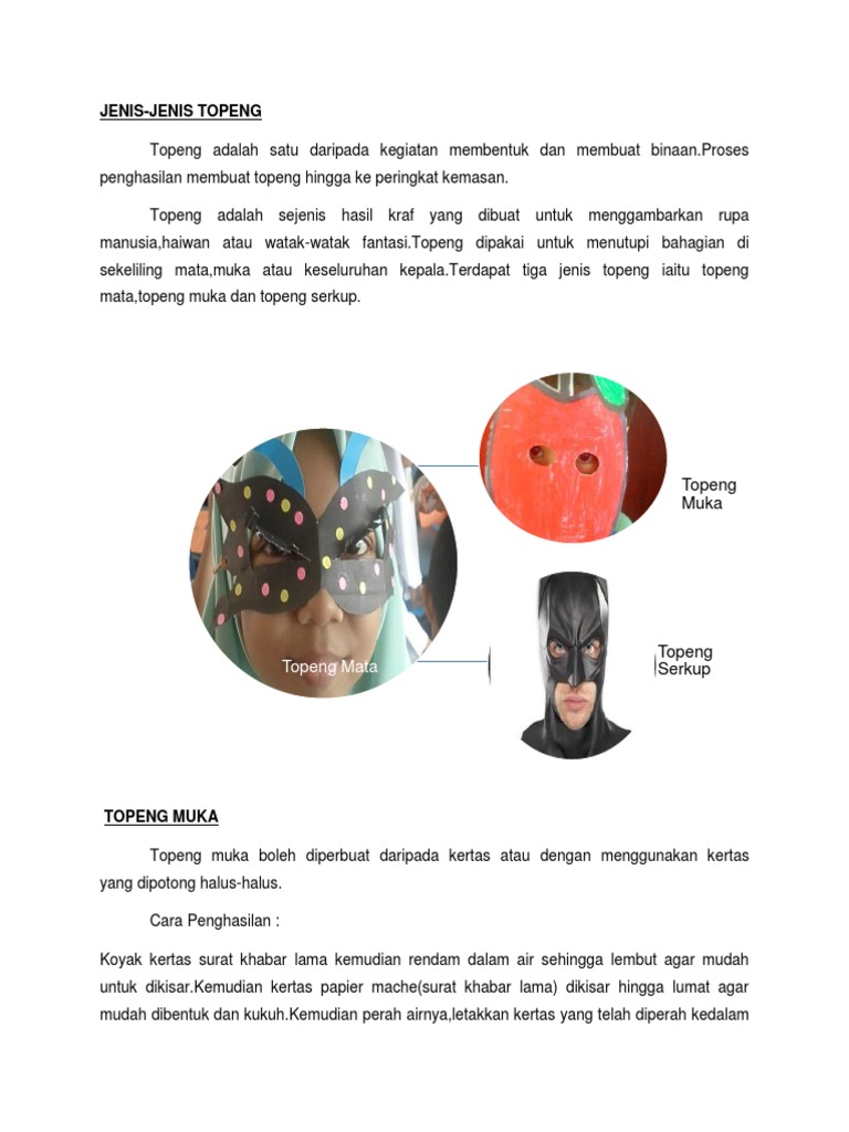 Jenis Topeng | PDF