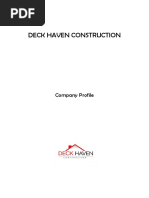 Construction Company Profile Template | PDF | Economies | Business