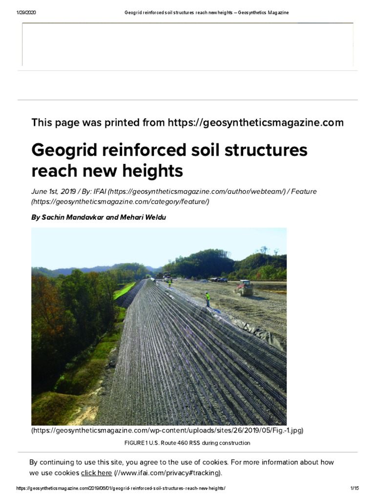 Geogrid Reinforced Soil Structures Reach New Heights - Geosynthetics ...