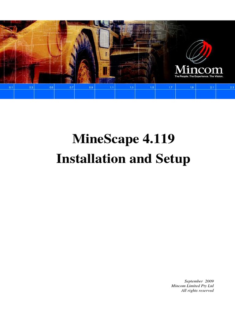 Minescape 4119 Install Guide 2009 PDF | PDF | Windows Registry | Computer File