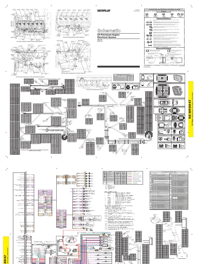 C9 Electrical Schematic | Download Free PDF | Relay | Electrical Connector